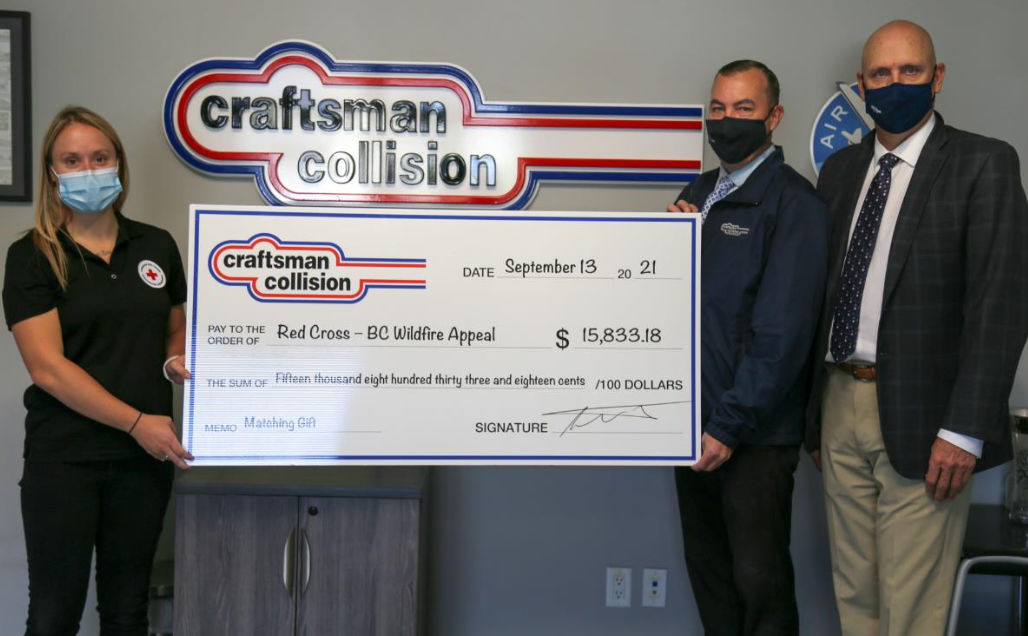 Craftsman Collision Raises $31K for Canadian Red Cross BC Wildfire ...